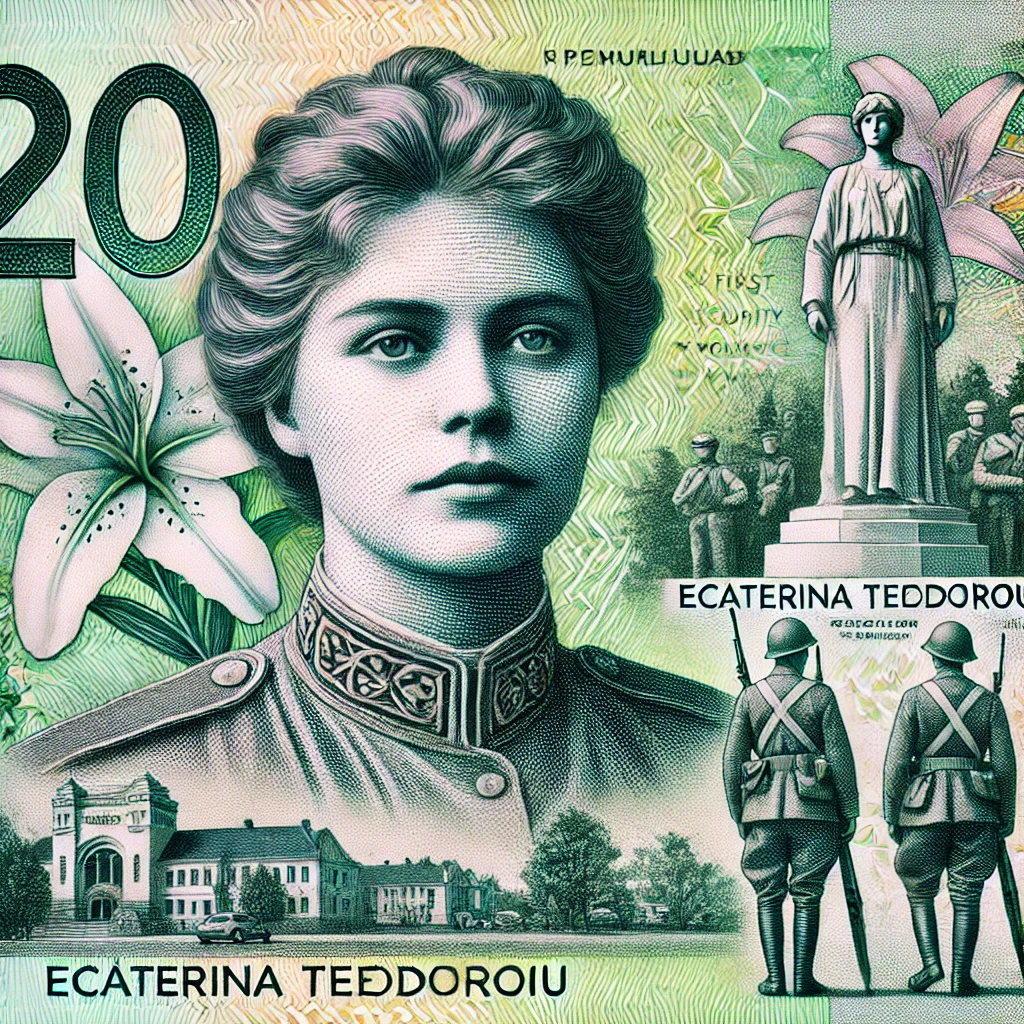 Pe ce Bancnota este Ecaterina Teodoroiu? Primul portret feminin pe o ...